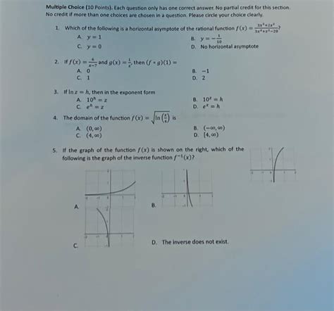 Solved Multiple Choice 10 Points Each Question Only Has Chegg