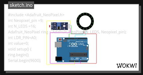 Tempreture Neopixel Wokwi Esp32 Stm32 Arduino Simulator