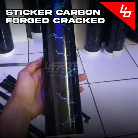 Jual Stiker Forged Cracked Sticker Carbon Forged Cracked Stiker