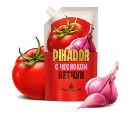 Кетчуп PIKADOR с чесноком