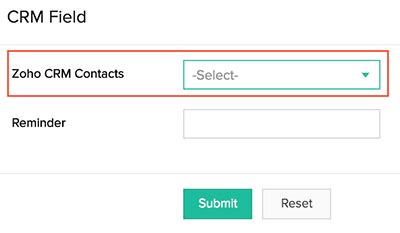 Access Zoho CRM Field Values In Zoho Creator Help Zoho Creator