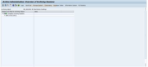 FOAR SAP Tcode Managing Building Archives