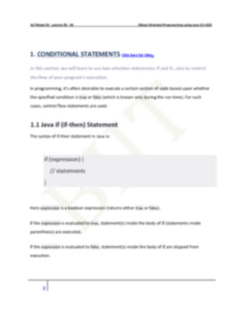SOLUTION Java Object Oriented Programming Conditions Loops Arrays