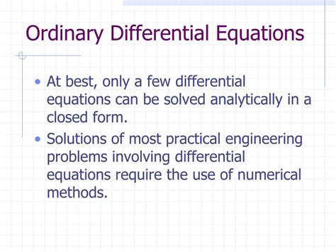 Ppt Ordinary Differential Equations Powerpoint Presentation Free Download Id 6692564