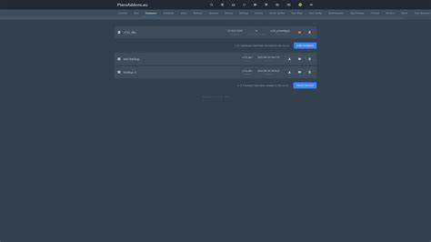 Database Backups V1x