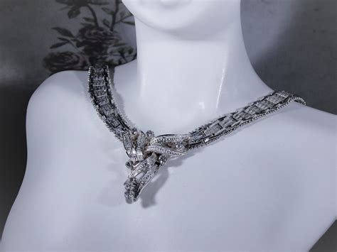 Italian Necklace Vintage Italian Riccio Chevron Sterling Silver