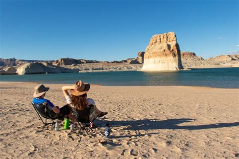 Camping At Lone Rock Beach At Lake Powell Southwest Road Trip