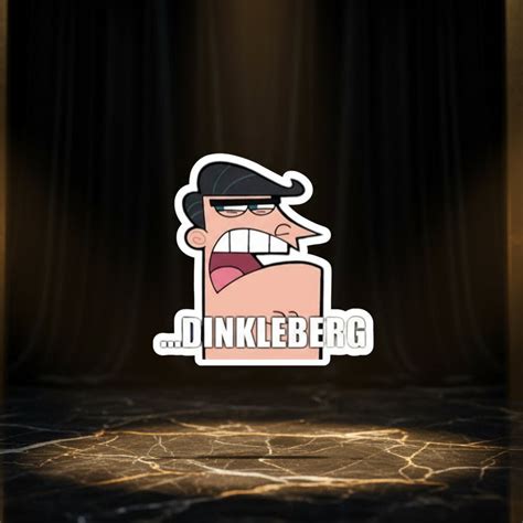 Dinkleberg Kiss Cut Sticker Goy Gear