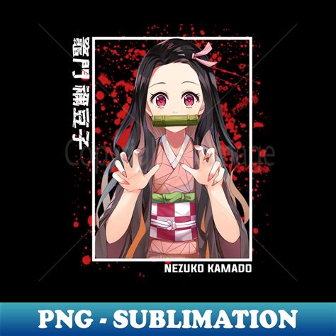 Nezuko Kamado Demon Slayer Retro Png Sublimation Digital Inspire