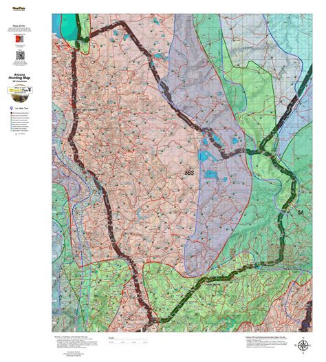 Huntdata Arizona Elk Hunt Unit 5b South Game Concentration Map By