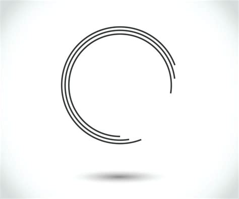 Abstract Lines In Circle Form Design Element Geometric Shape Striped Border Frame For Image