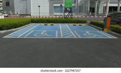 Car Parking Slot Disabled People Safety Stock Photo 2227987257