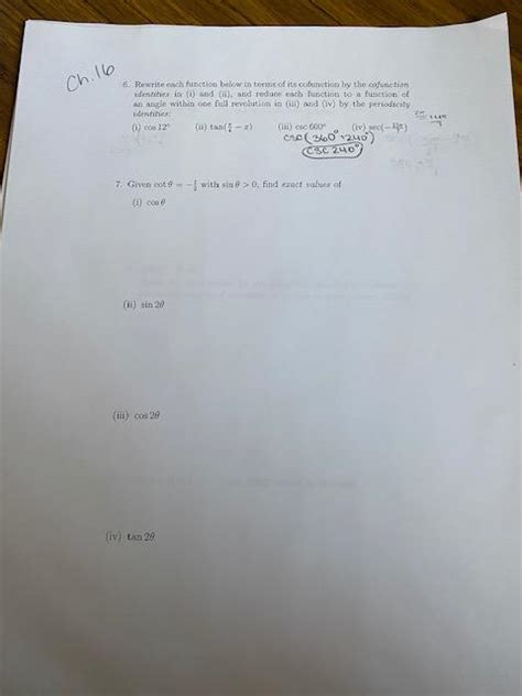 solved ch 16 6 rewrite each function below in terms of its