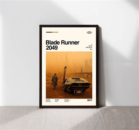 Blade Runner Poster Movie Poster Retro Modern Art Minimalist Art Midcentury Art Vintage