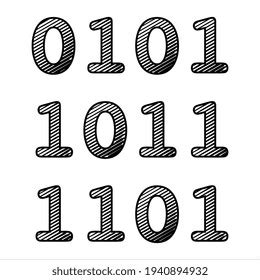 Binary Code Icon Base 2 Two Stock Vector Royalty Free 1940894932