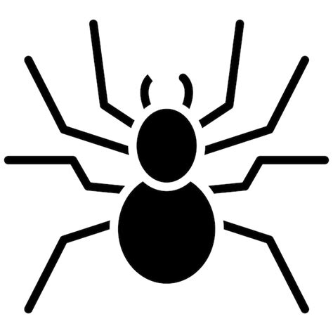 Estilo De Ilustración Vectorial De Las Arañas Vector Premium