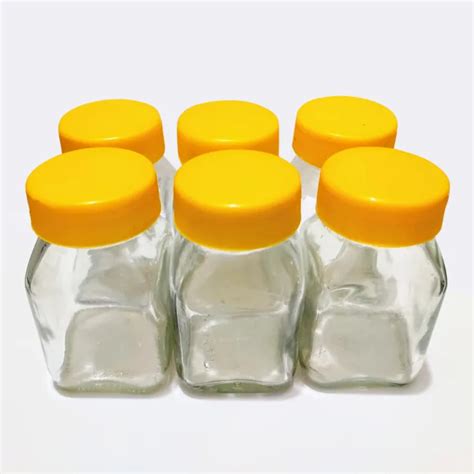 New Glassware Food Jar Food Container Glass Jar 50 Gm 6 Pc Bd
