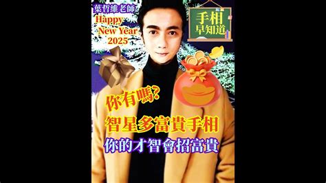 葉哲維老師分享智星多富貴手相特徵 YouTube