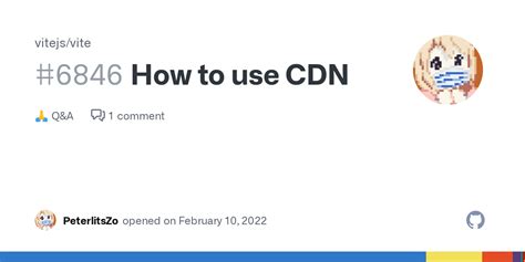 How To Use CDN Vitejs Vite Discussion GitHub
