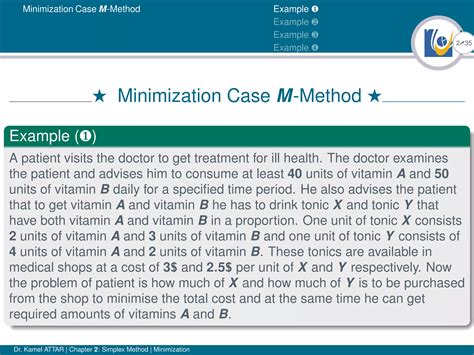 Simplex Method Minimization Ppt