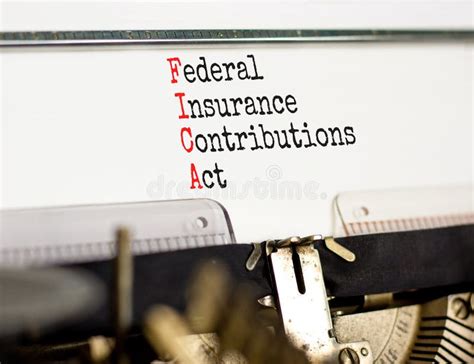 Fica Symbol Concept Words Fica Federal Insurance Contributions Act