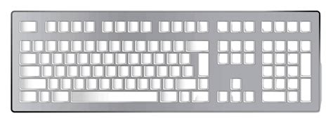 Blank Computer Keyboard Tower Desktop Vector Vector Tower Desktop