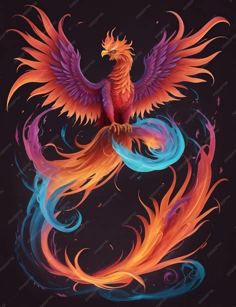 Premium Ai Image Phoenix Fire Phoenix Risen From The Ashes Firebird