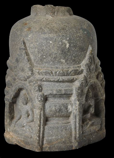 View 1 Pala Stone Stupa This Votive Domed Stupa Is Carved From Phyllite Stone Most Probably