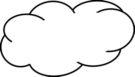 Grey Cloud Coloring Page Free Printable