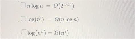 Solved Select The Valid Asymptotic Chegg Com