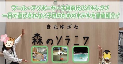 【北湯沢温泉 森のソラニワ】プール・アソボーヤ・子供向けバイキング！一日で遊びきれない子供のためのホテルを徹底紹介！ 寅パパブログ