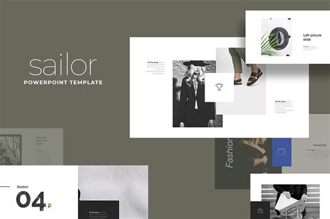 时尚元素PPT模板 Sailor PowerPoint Template 云瑞设计