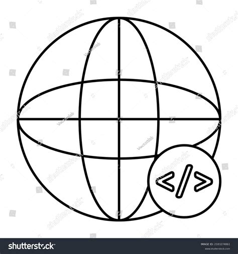 Unique Design Icon Global Coding Stock Vector Royalty Free 2183274861