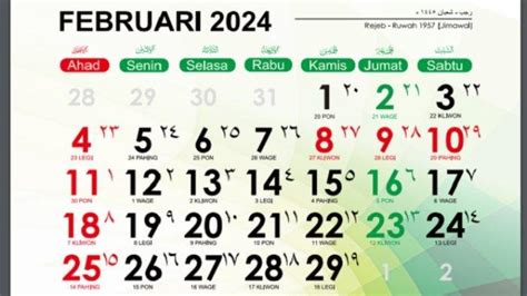 Kalender 2024 Cek Hari Penting Nasional Dan Internasional Bulan