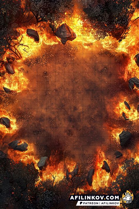 Burning Ground Dnd Battle Map Dnd World Map Fantasy World Map