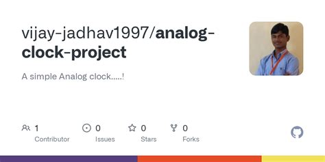 github vijay jadhav1997 analog clock project a simple analog clock