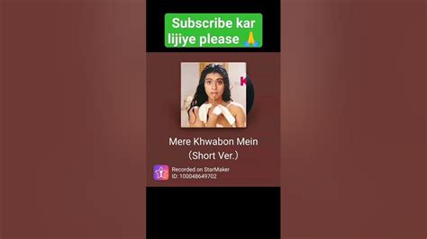 Mere Khabo Jo Aaye। Mere Khabo Me Jo Aaye Song । Original Voiceover