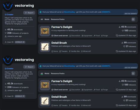 User Pages Appearing Twice Issue 694 Modrinth Labrinth GitHub