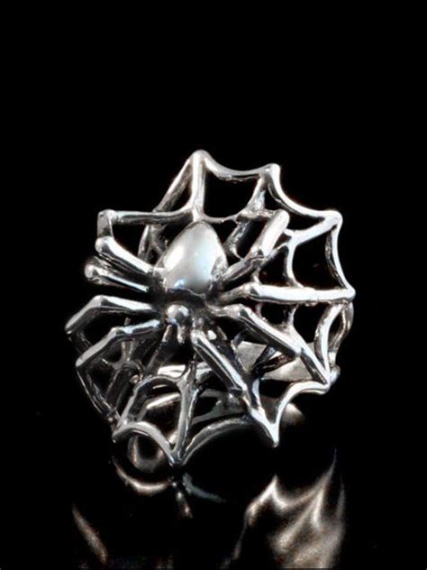Spider Ring Silver Spider Web Ring Spider Jewelry Spider Web Jewelry Gothic Ring Sterling Silver
