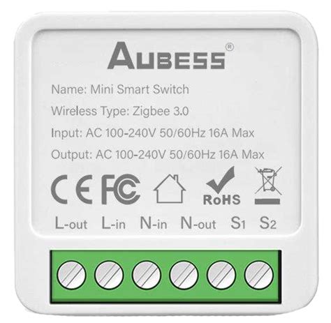 MINI PRZEKAŹNIK ZIGBEE TUYA WŁĄCZNIK DOPUSZKOWY STEROWNIK 16A 3680W