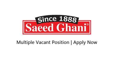 Saeed Ghani Jobs April 2025