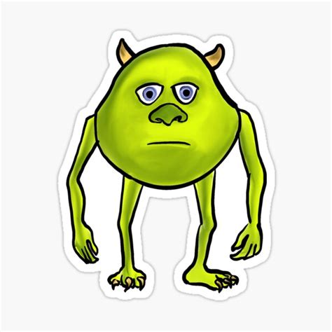 Mike Wazowski Meme Sticker By Vasujay Redbubble