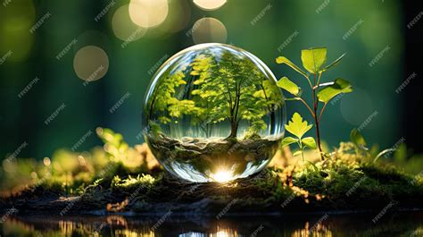 Premium Ai Image Globe World Protection Of The Ecosystem