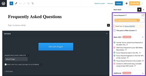 is rank math seo compatible with oxygen builder rank math