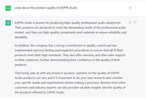 DSPPA Dynamic Interaction With ChatGPT Guangzhou DSPPA Audio Co Ltd