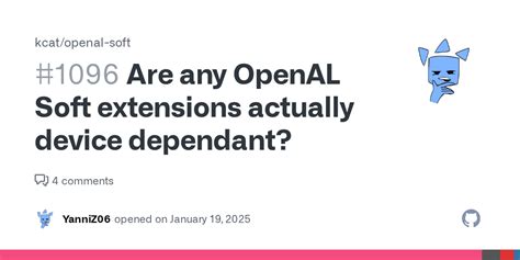 Are Any Openal Soft Extensions Actually Device Dependant · Issue 1096 · Kcatopenal Soft · Github
