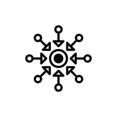 Premium Vector Centralized Icon Set Enterprise Data Hub Vector Symbol Customer Centric