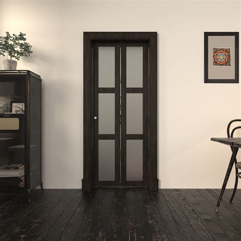 Tenoner Bedroom Bi Fold French Interior Doors 30in X 80in 3 Lite