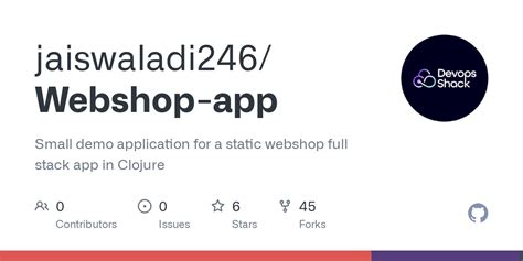 GitHub Jaiswaladi246 Webshop App Small Demo Application For A Static