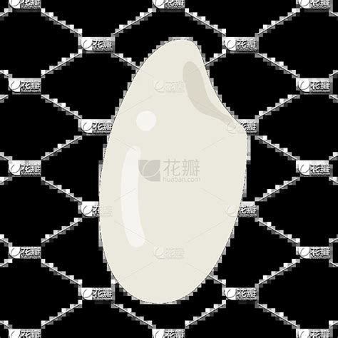 常规内容 植物系列卡通大米米粒插画元素素材 花瓣网